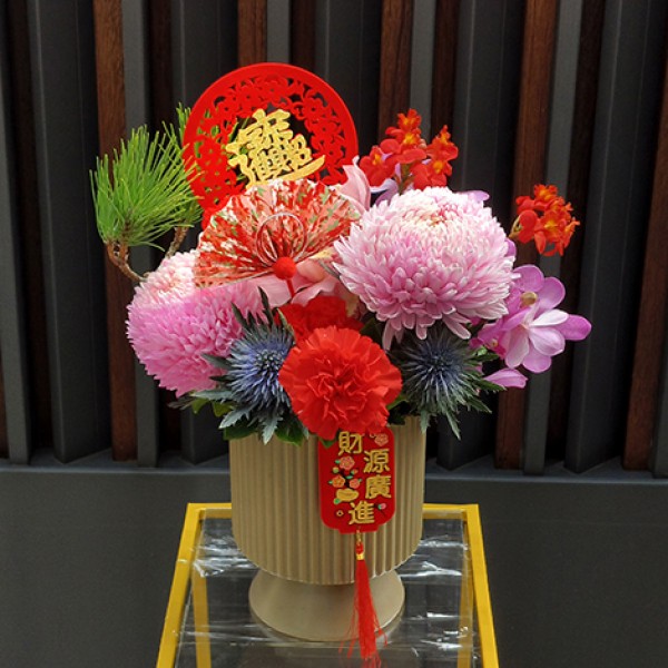 春滿家園迎新春 年節喜慶盆花-44989 - 心願網路花店